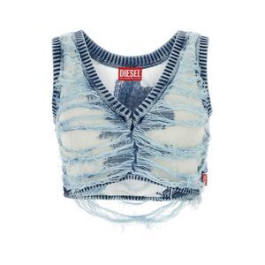 Diesel | Sweaters | Diesel Embellished Cotton Blend Mbletilla Croptop ...